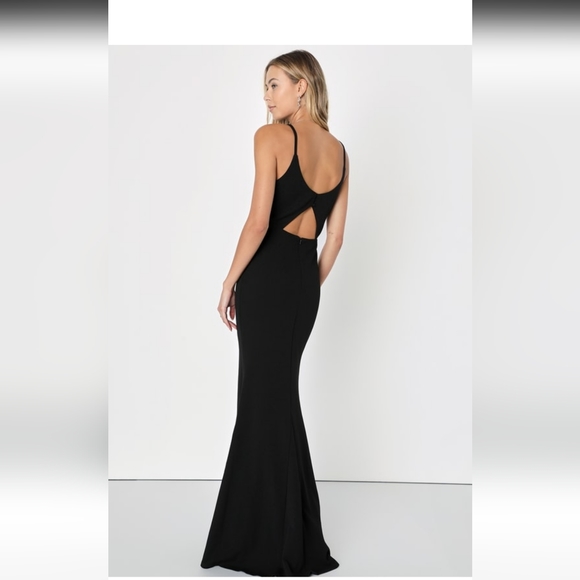 Lulus | Dresses | Lulus Black Backless Mermaid Maxi Dress New With Tags ...